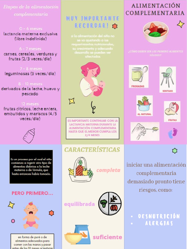 Triptico Alimentación Complementaria | PDF