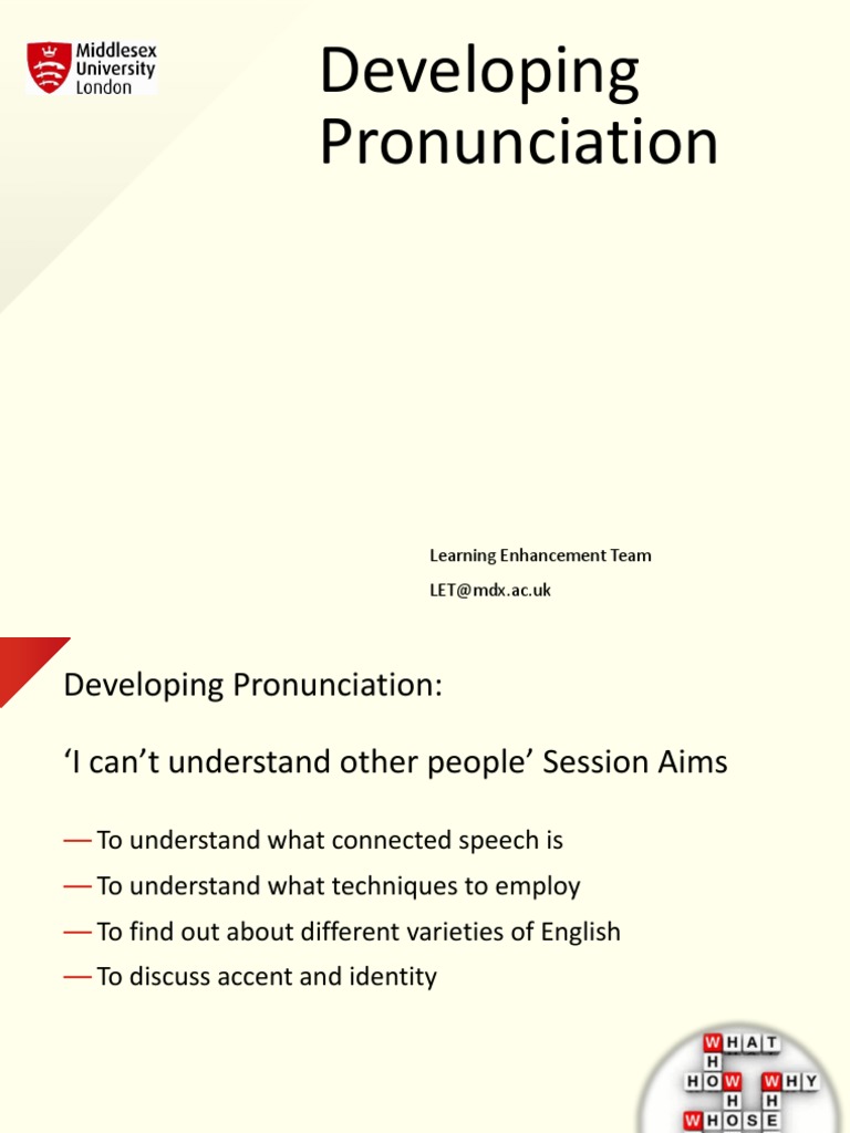 5 Developing Pronunciation Connected Speech | PDF | English Language ...