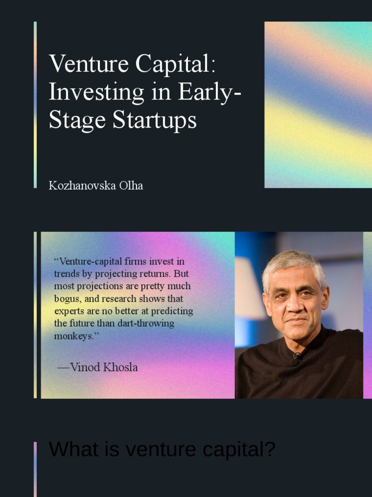 Venture Capital: An Introduction to Investing in Early-Stage Startups ...