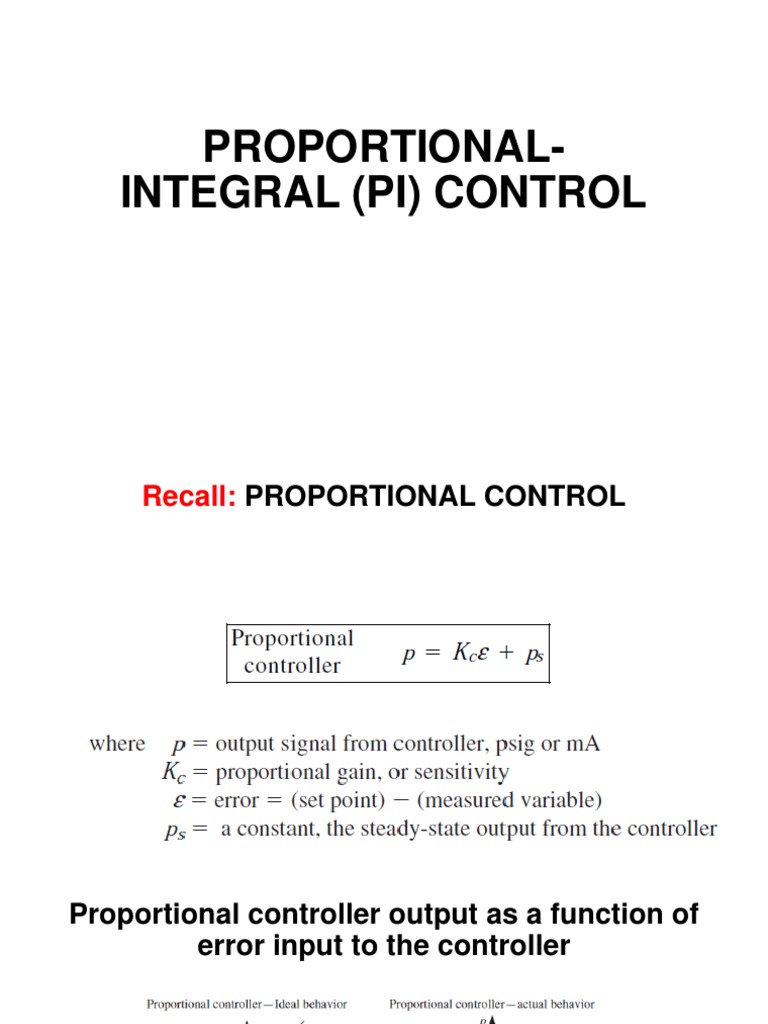 Proportional Controllers | Download Free PDF | Control Theory | Applied Mathematics
