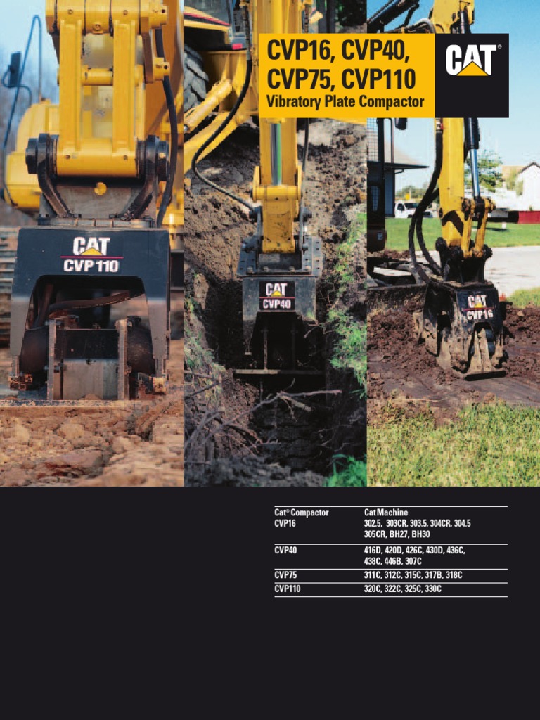 Gehq0181 01 Vibratory Plate Compactors Pdf Loader Equipment