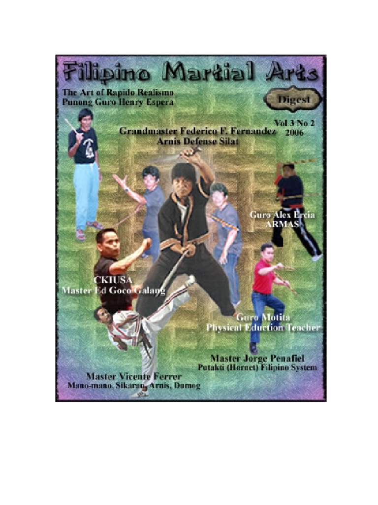 Arnis Defense Silat: A Unique Martial Art | PDF | Grappling | Chinese ...