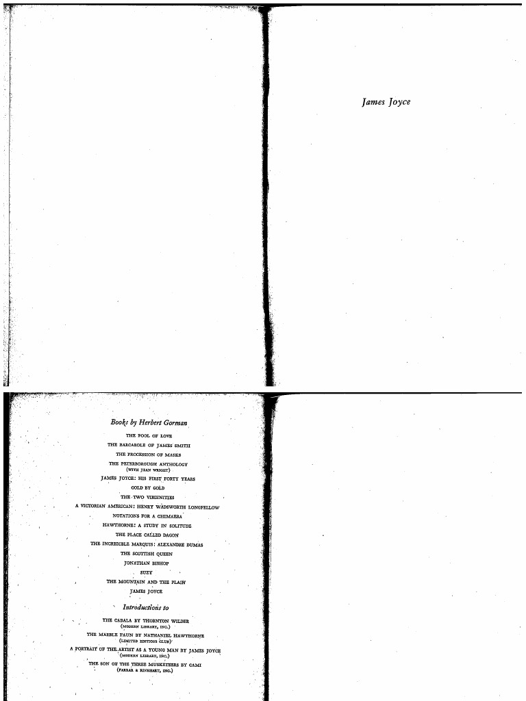 James Joyce Herbert Gorman | PDF