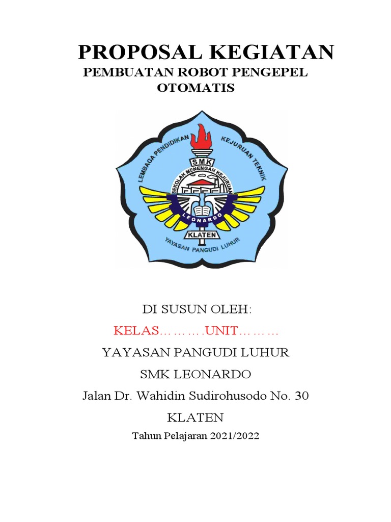 Proposal Robotik Baru | PDF