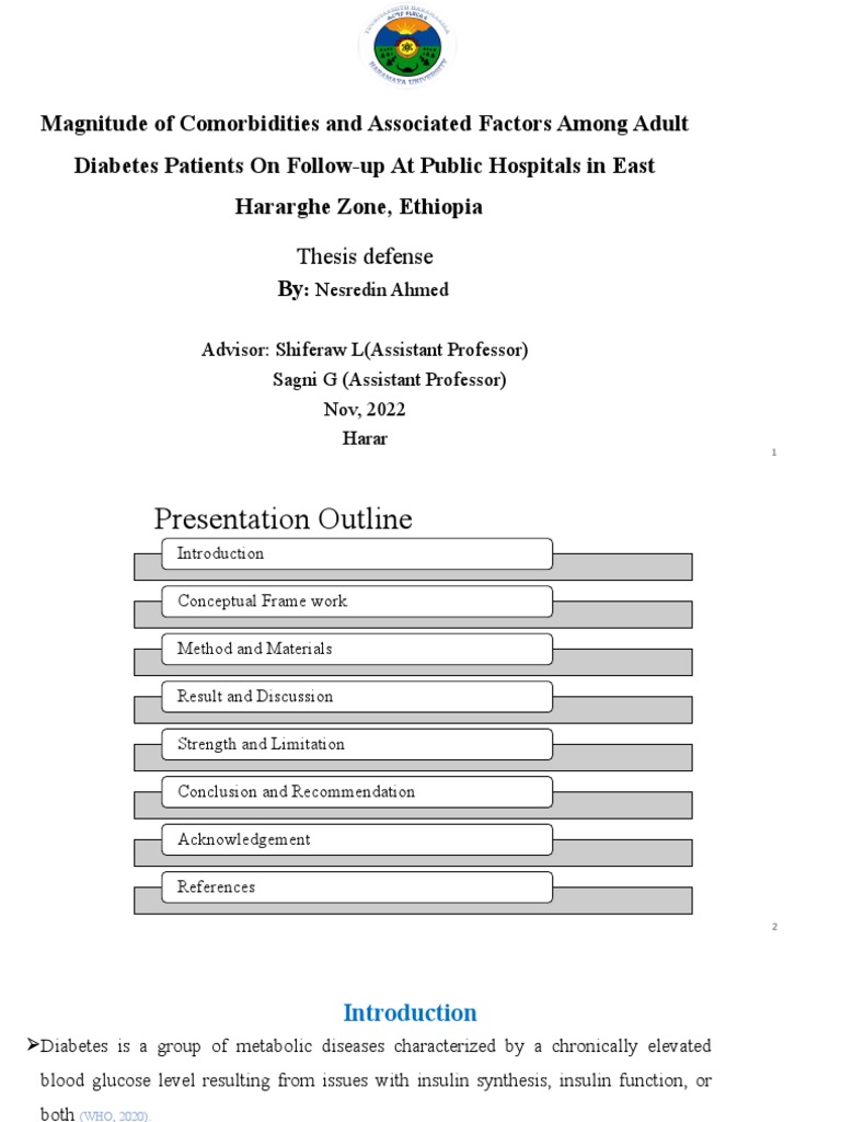 Thesis 22 | Download Free PDF | Body Mass Index | Comorbidity