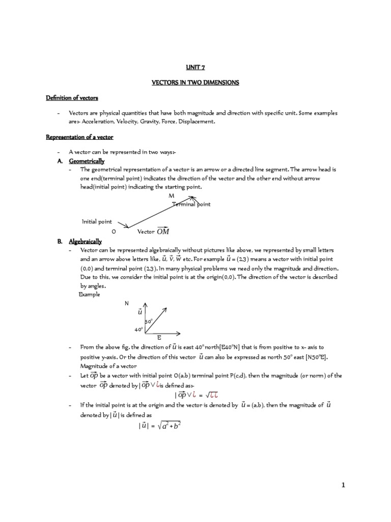 Grade 9 Unit 7 | PDF | Euclidean Vector | Geometry