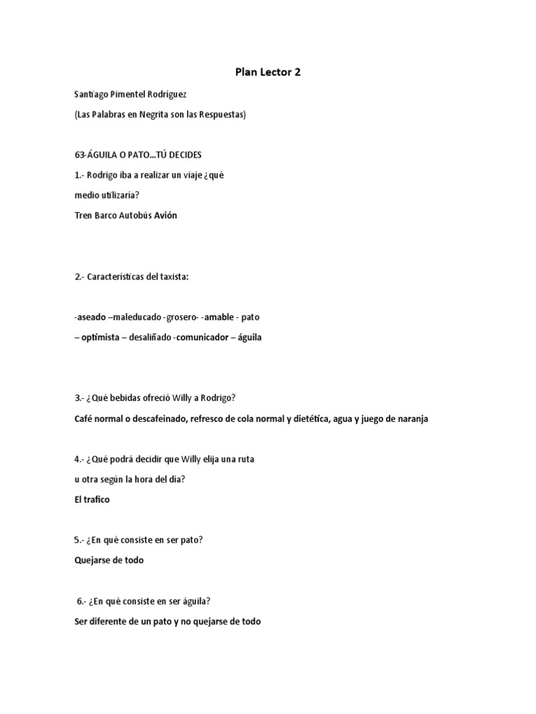 Plan Lector 2 | PDF | Autosuperación | Estilo de vida