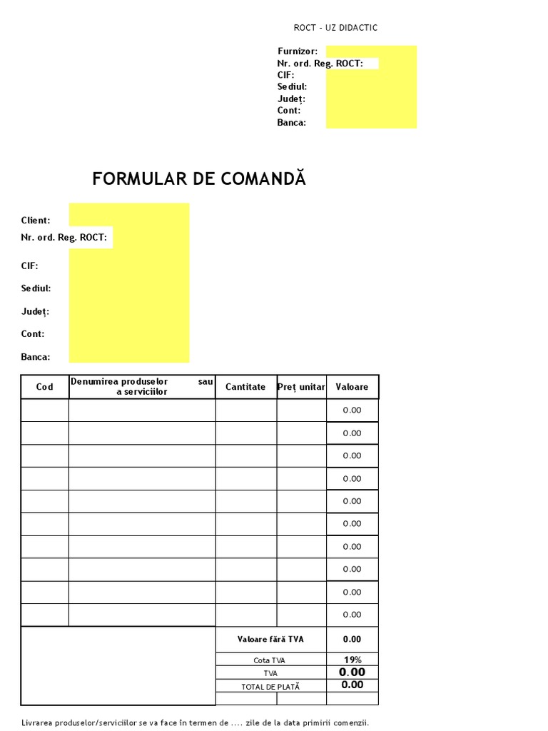 Model Comanda | PDF