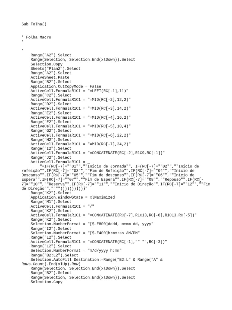 Codigo Macro Nova | PDF | Punctuation | Orthography