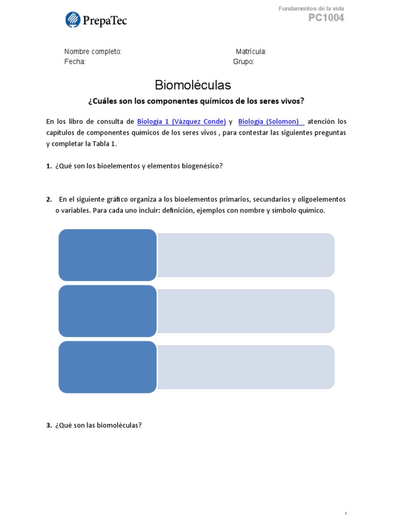 Componentes Químicos de los Seres Vivos | PDF | Biomoléculas | Organismos