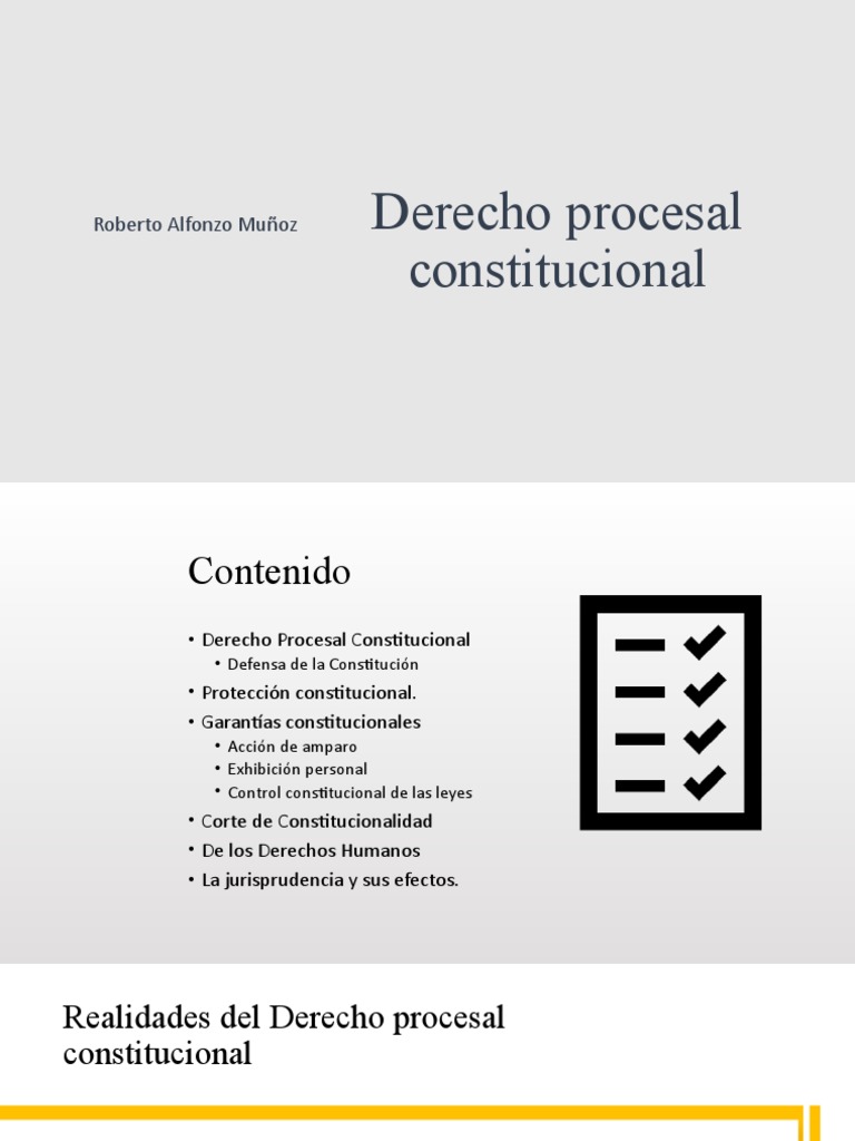 Derecho Procesal Constitucional | PDF | Jurisdicción | Constitución