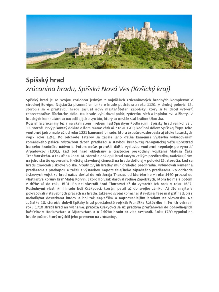 Spissky Hrad | PDF