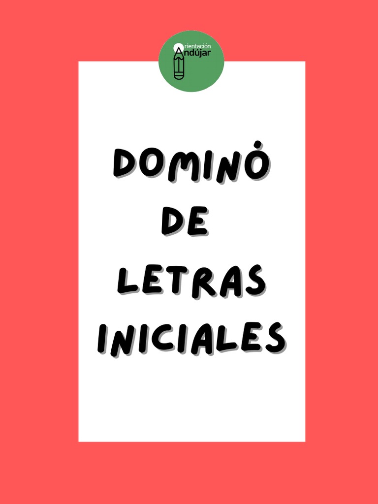 Domino de Letras Iniciales | PDF
