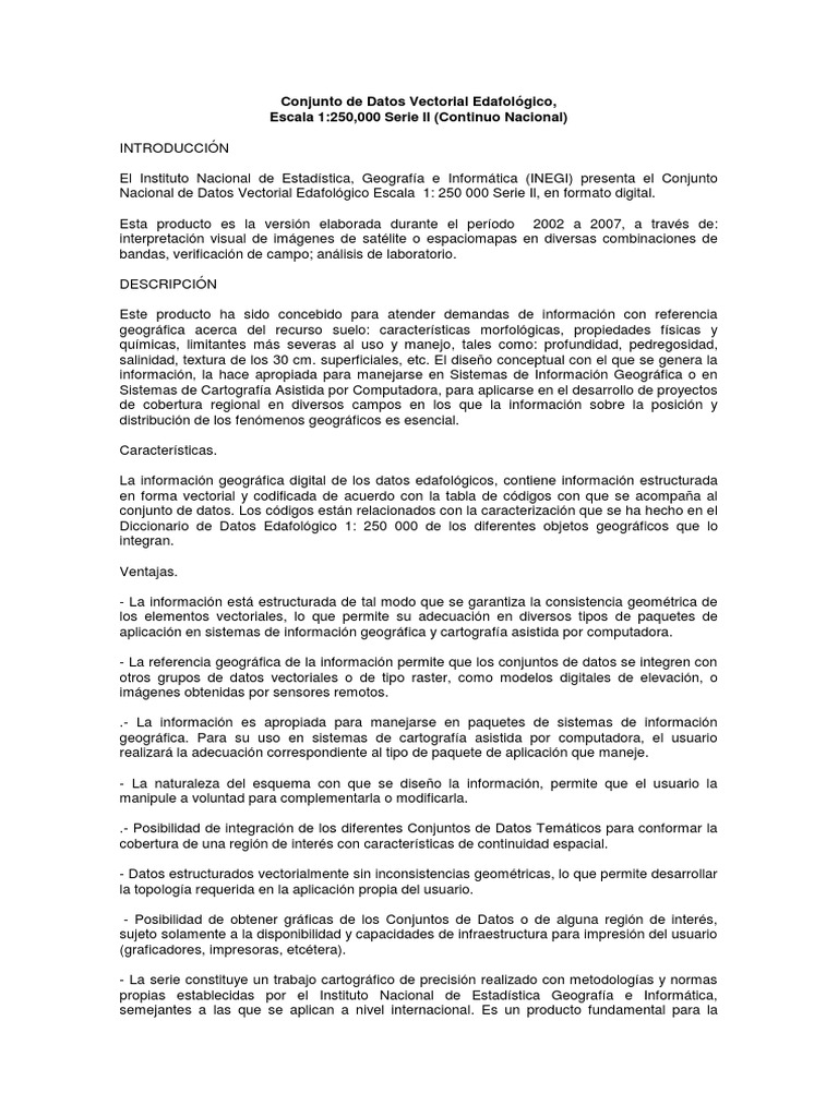 Contenido Edaf SII | PDF | Sistema de información geográfica | Suelo