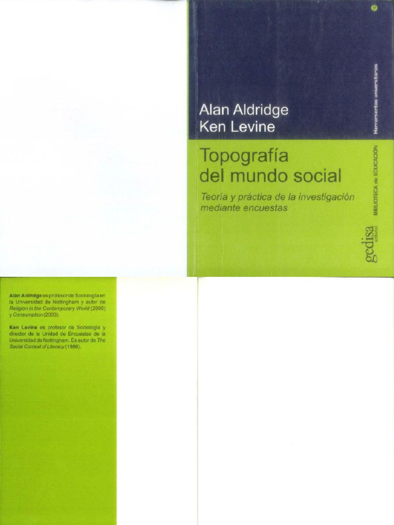 Topografia Del Mundo Social - Aldridg y Levine | PDF