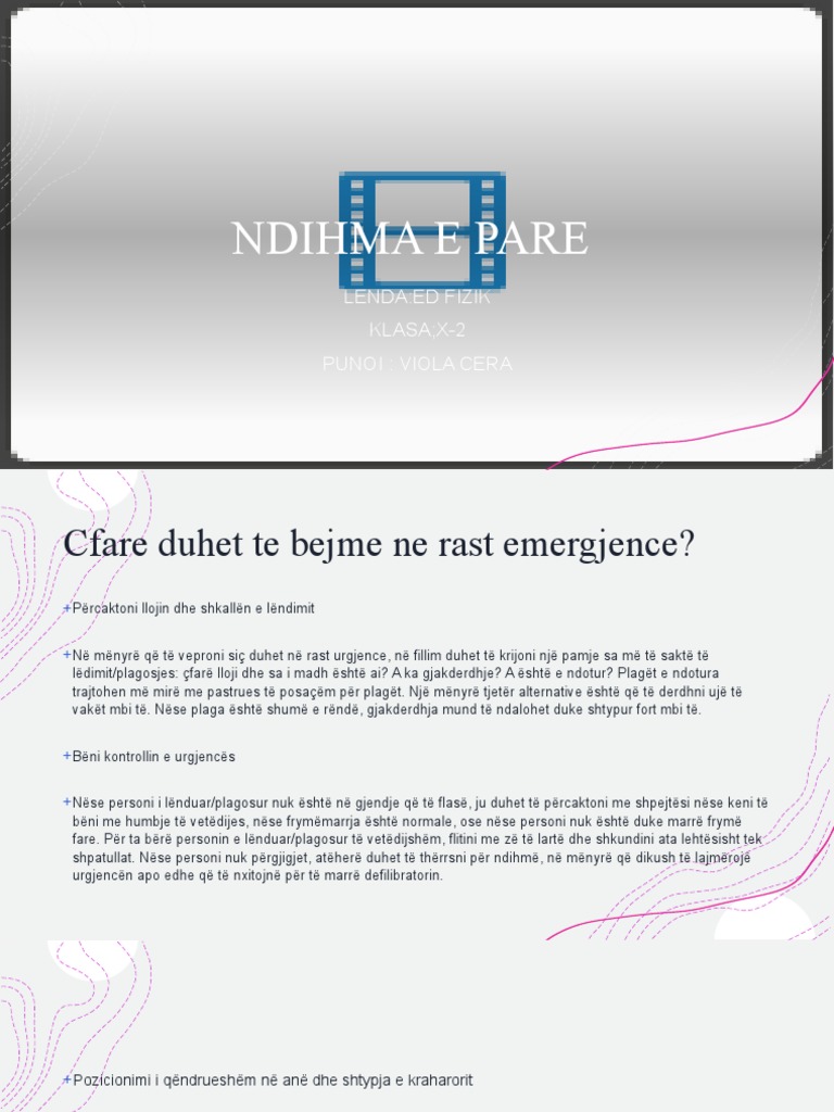 Ndihma e Pare | PDF