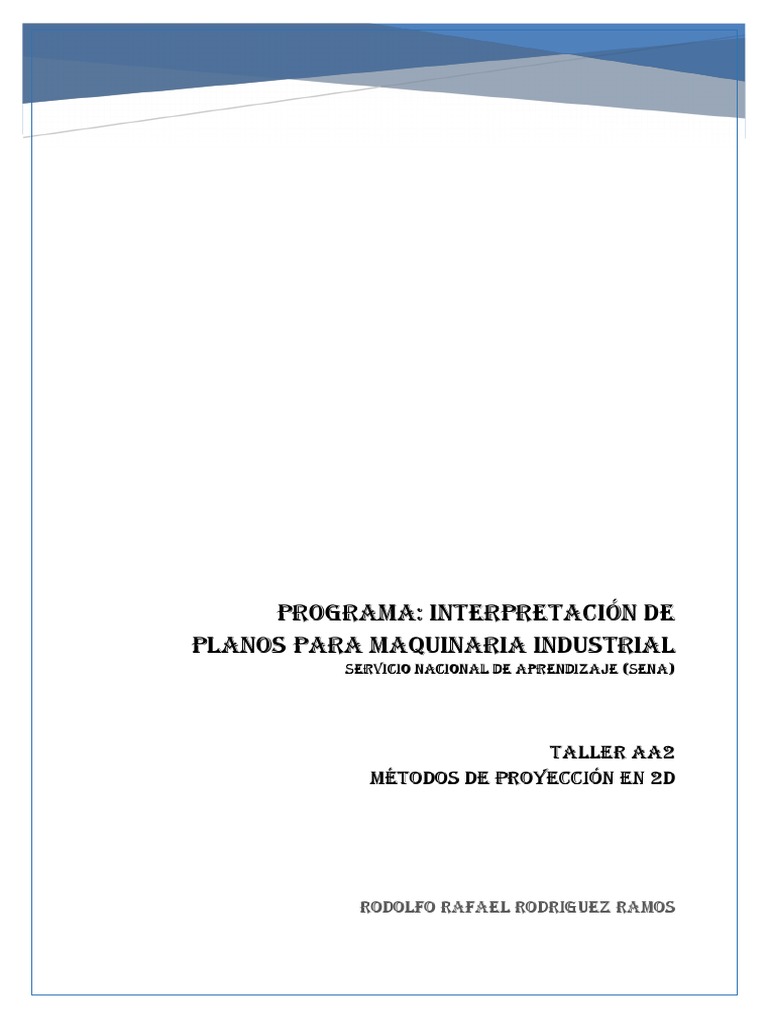 Taller#2 Metodo de Proyeccion en 2D | PDF | Perspectiva (Gráfica) Taller#2 Metodo de Proyeccion en 2D | PDF | Perspectiva (Gráfica)