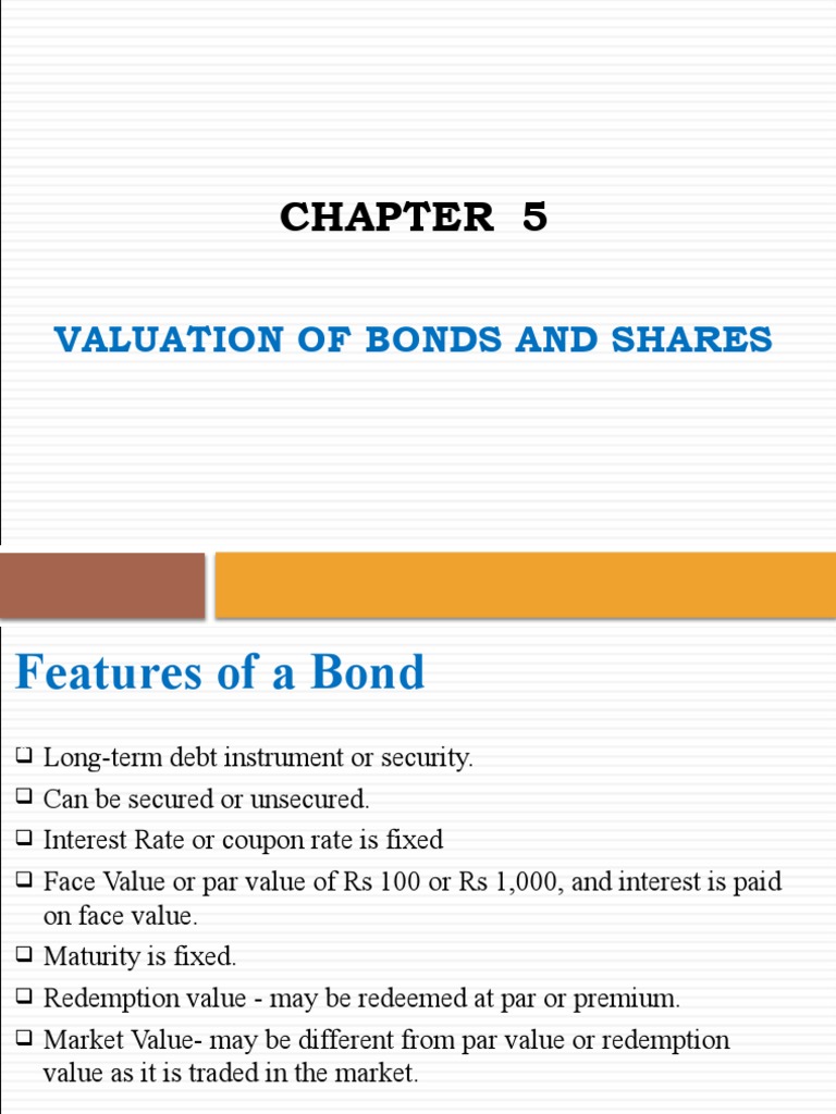 FM-Valuation of Bonds & Shares | PDF | Bonds (Finance) | Equity (Finance)