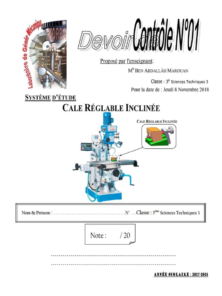 DC1 3ScT (Cale Réglable Inclinée) 18-19 | PDF
