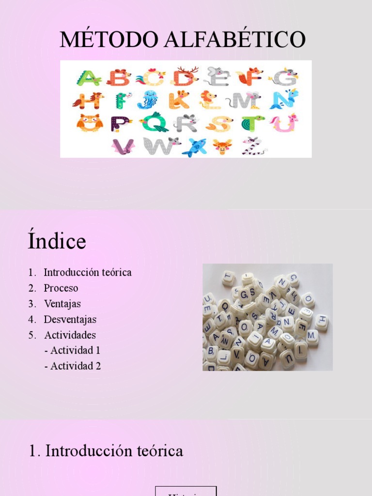 Método Alfabético | PDF | Sílaba | Aprendizaje