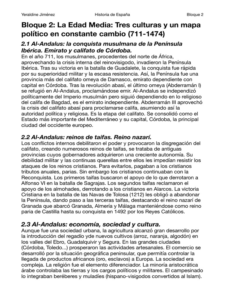 Al Andalus Conquista Y Cultura Pdf Al Andalus España