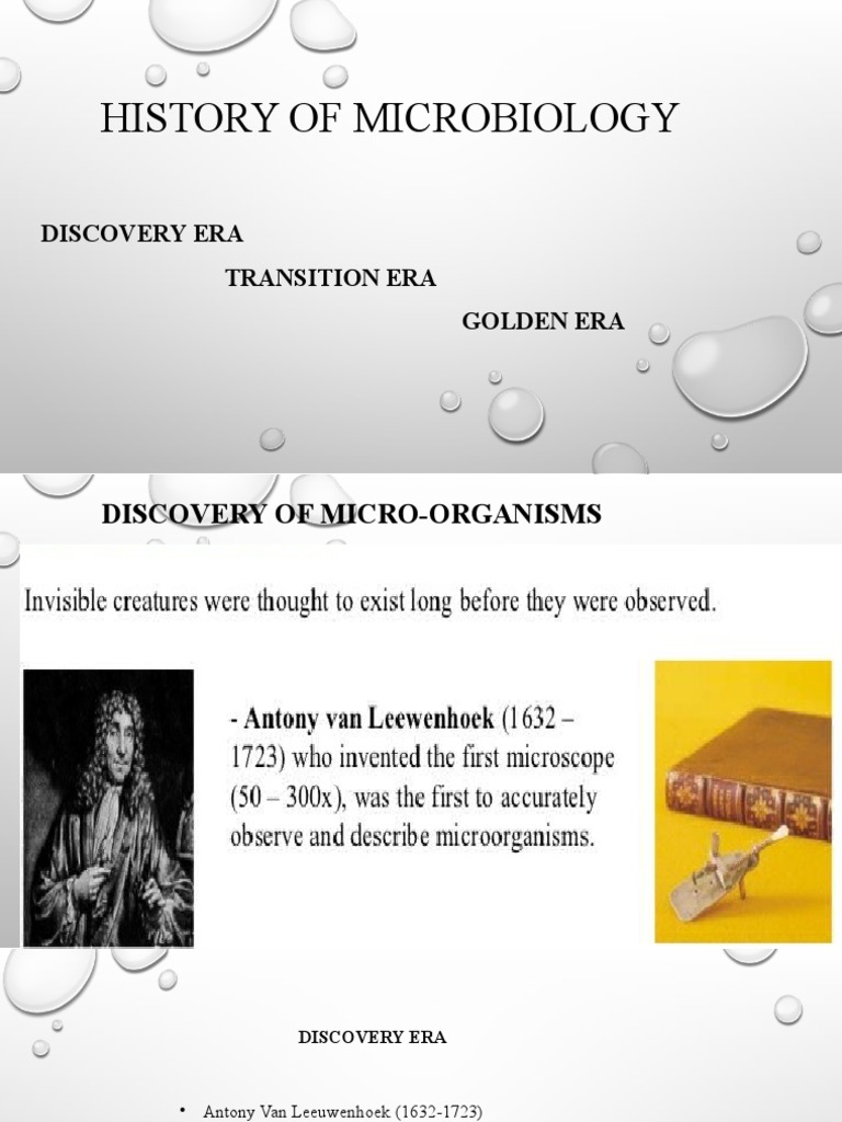 History of Microbiology | PDF