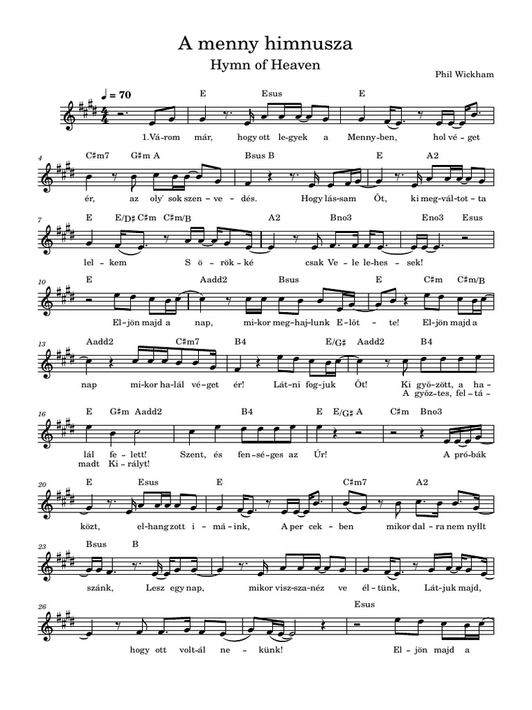 A Menny Himnusza | PDF