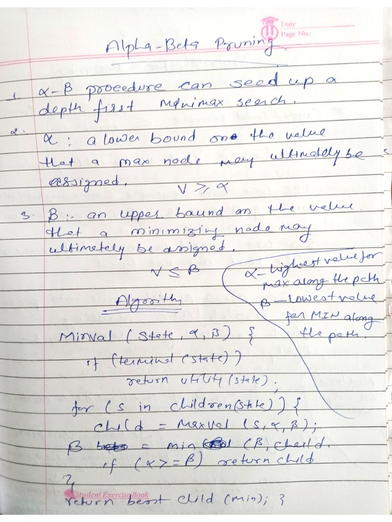 Minimax and Alpha Beta Pruning | PDF