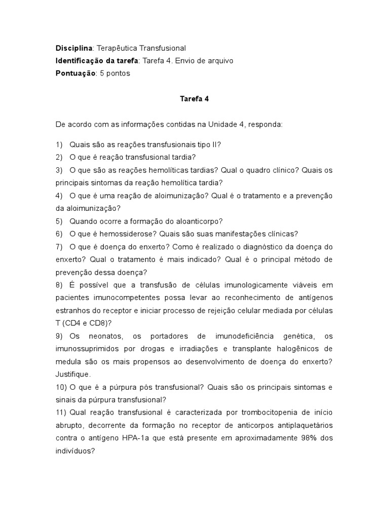 Tarefa 4 | PDF