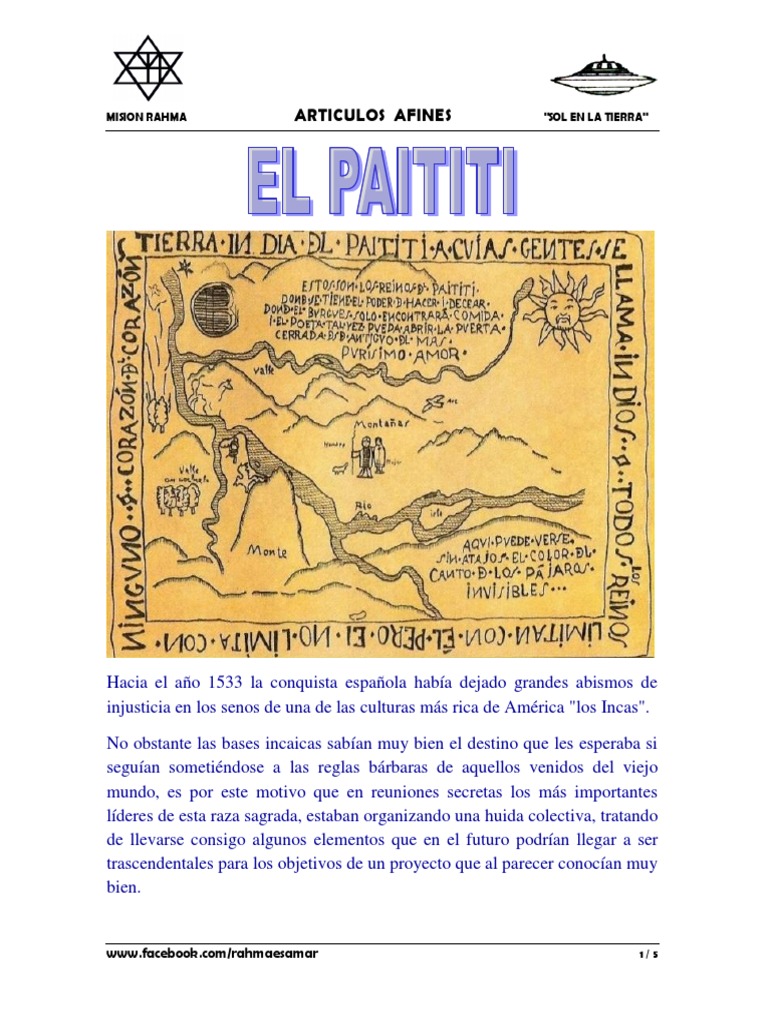 02-Aa-El Paititi | PDF | Imperio Inca | Perú