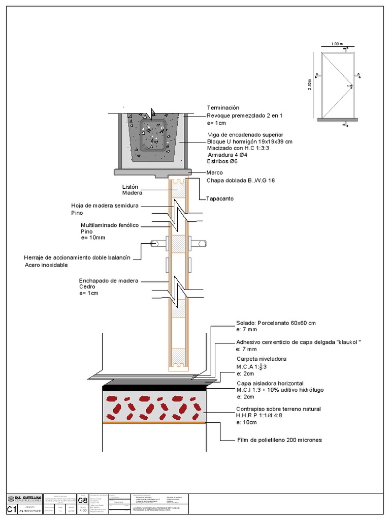 Detalle Corte Puerta Interior 25-10 | PDF