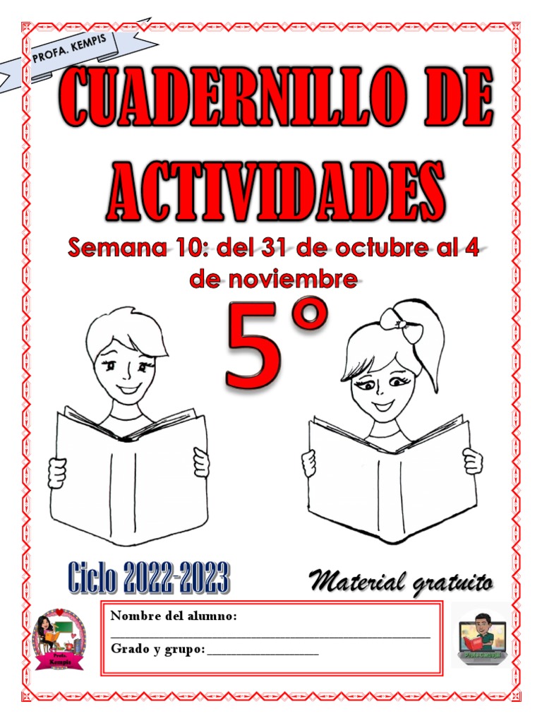 5° S10 Cuadernillo de Actividades Profa Kempis | PDF | Sistema endocrino | Hormona