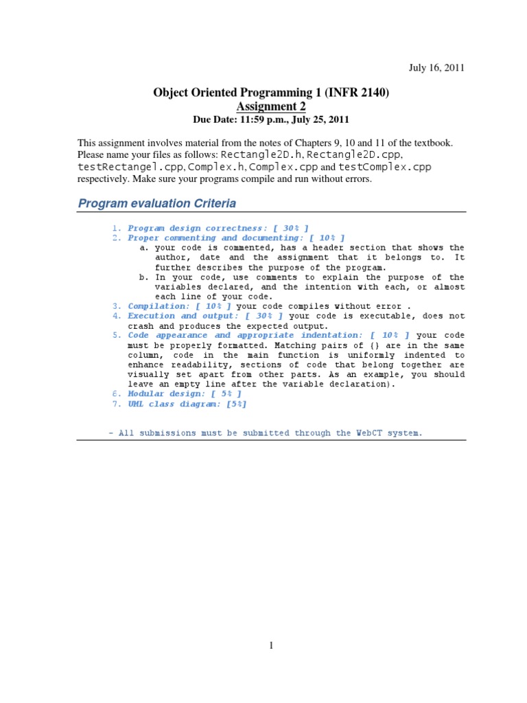 Assignment #2 OOP | PDF | Object Oriented Programming | Zip (File Format)
