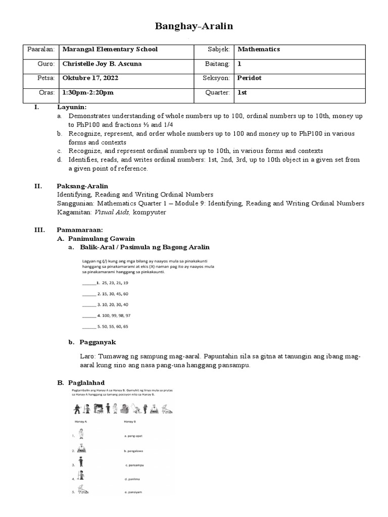 Math - DLP Q1 W8 D1 | PDF