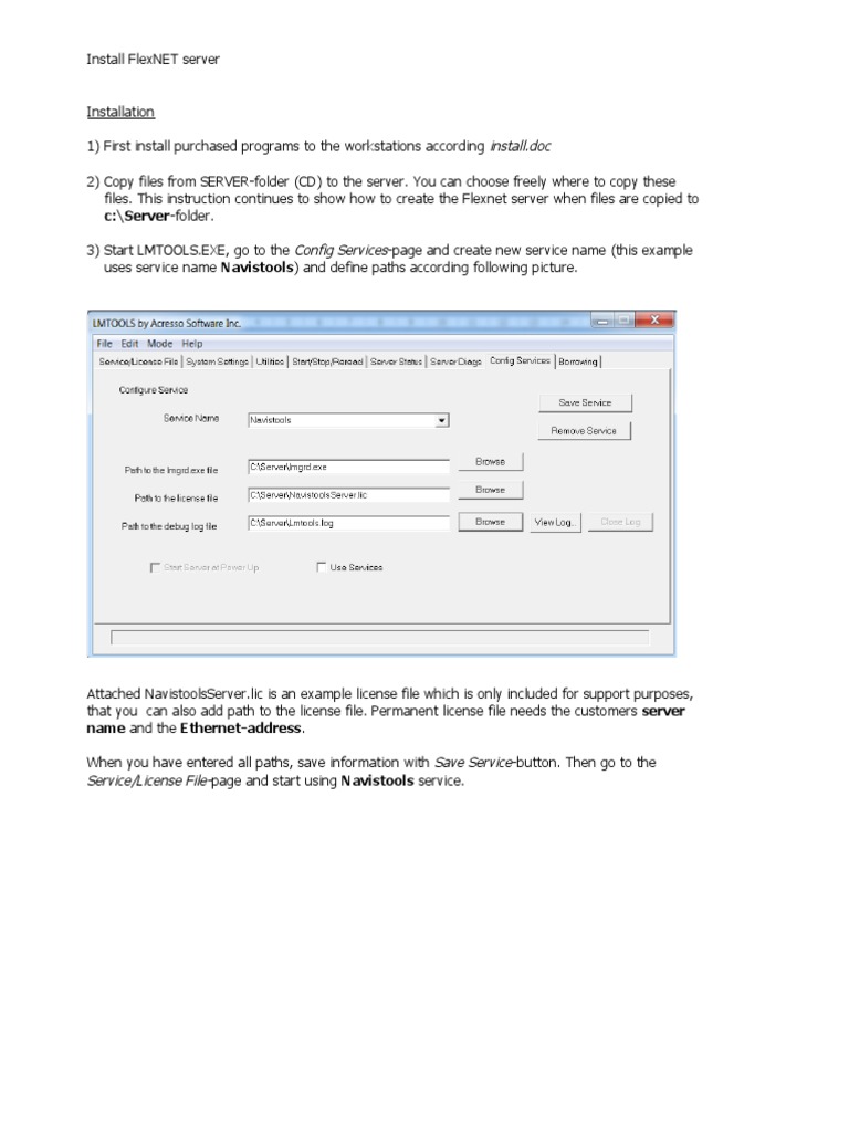Install Flexnet Server | PDF