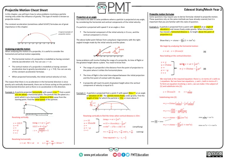 Ch.6 Projectile Motion | PDF | Projectiles | Acceleration