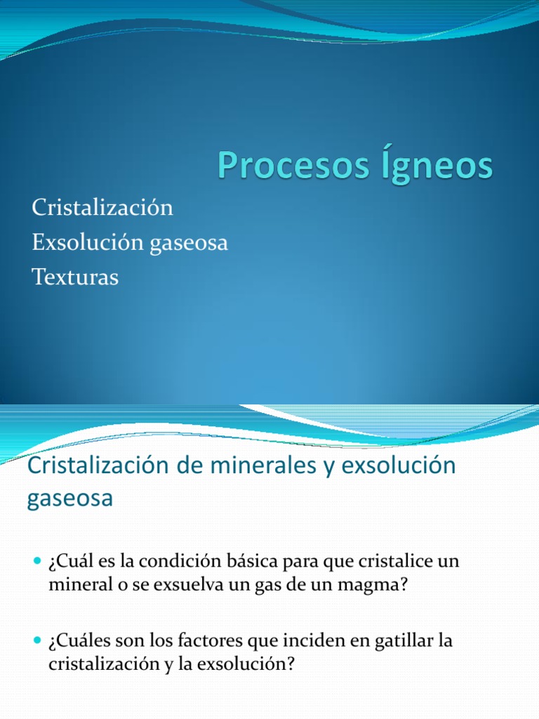 Procesos Gneos | PDF | Magma | Viscosidad