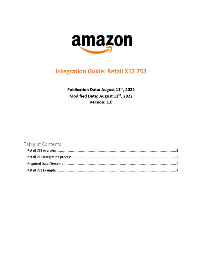 EDI X12 753 Integration Guide | PDF | Electronic Data Interchange ...