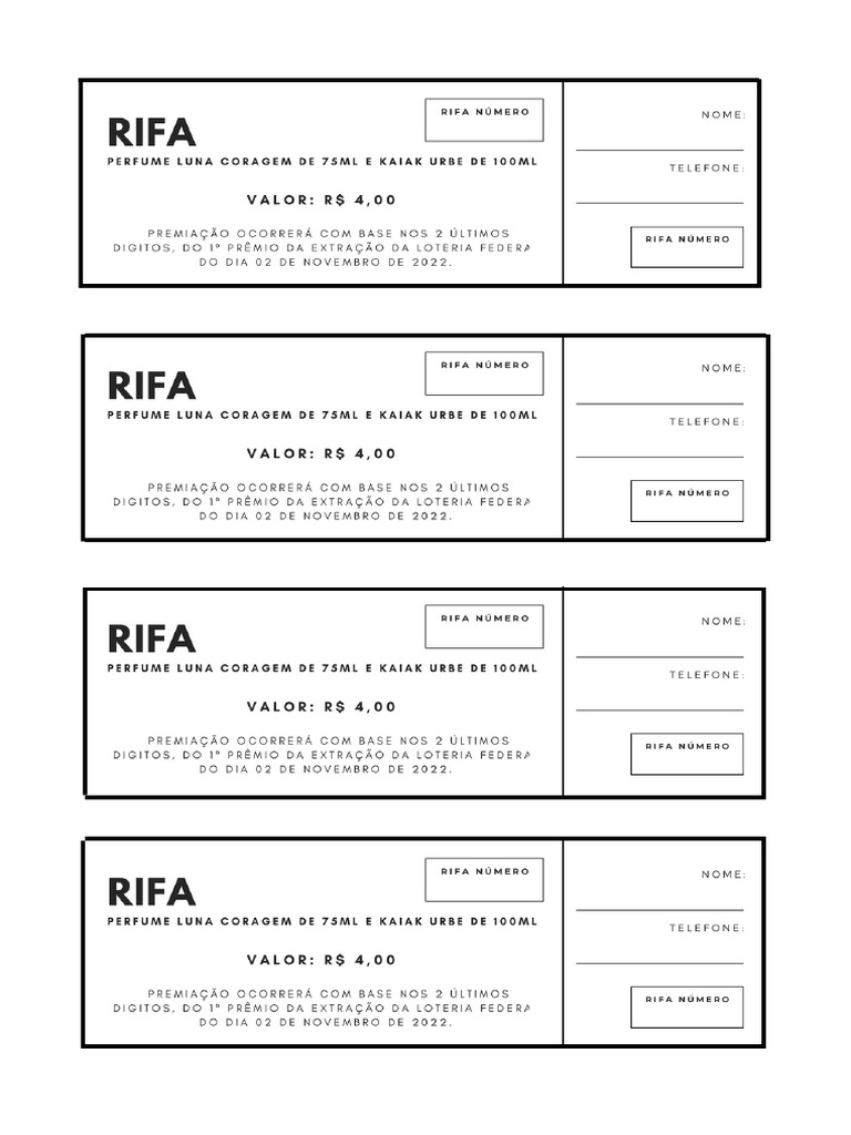 Rifa Fisica | PDF