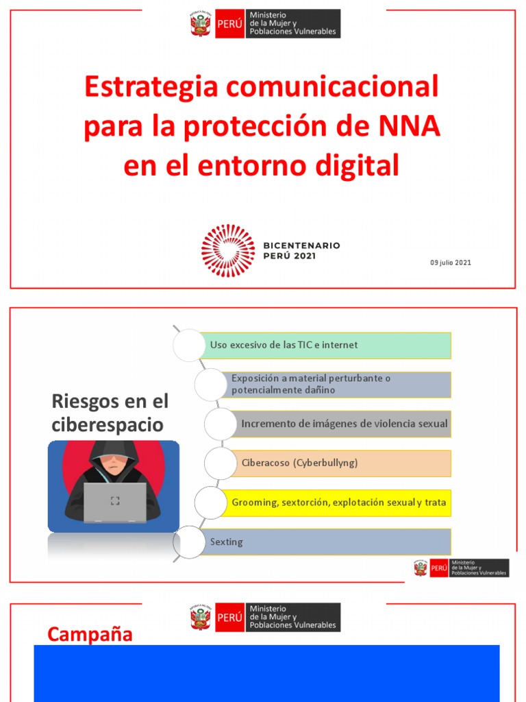 Conectate Sin Riesgos MIMP | PDF | Acoso cibernético | Adolescencia