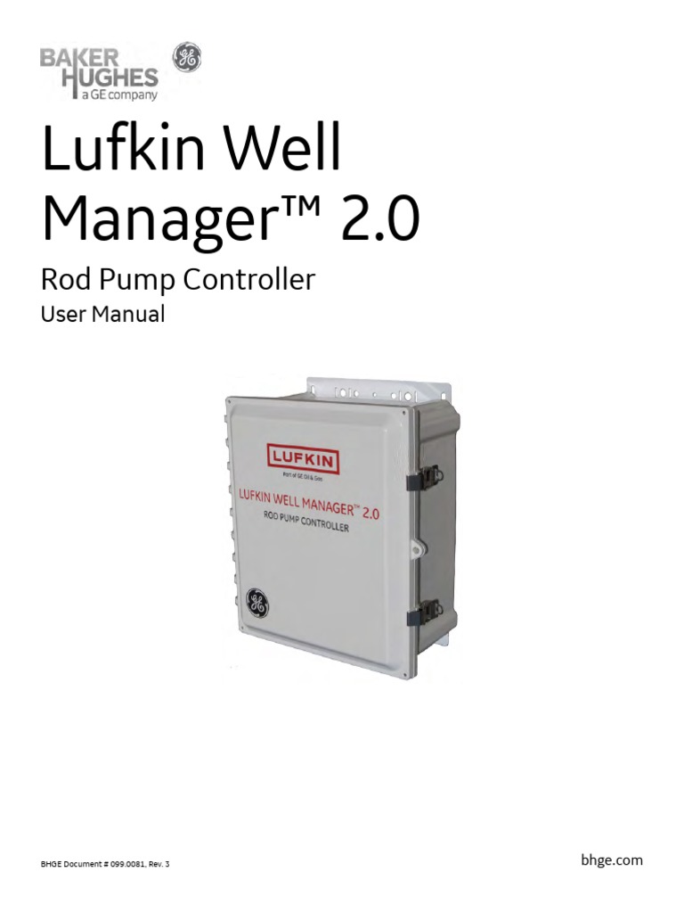 Lufkin Well Manager 2.0 Controller User Manual - Rev. 3 | PDF | Safety ...
