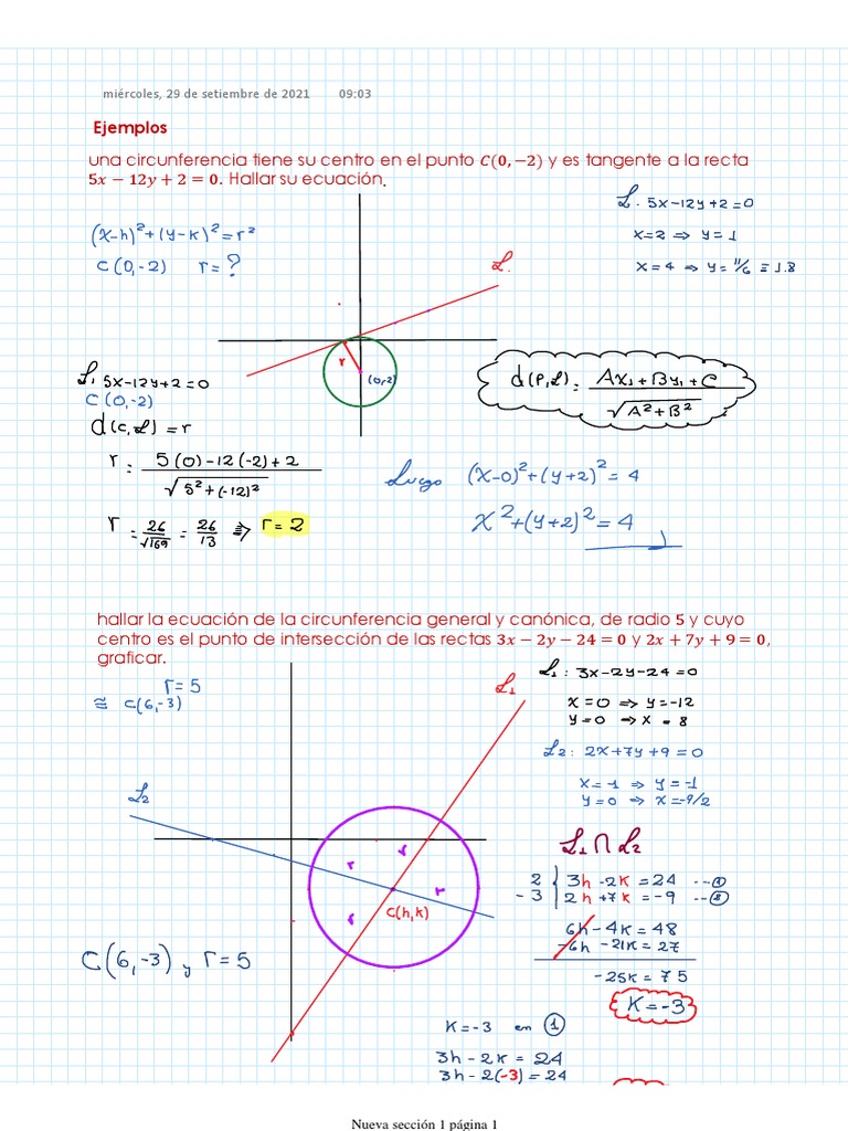 Matemática II 2CD - 29-09-2021 | PDF
