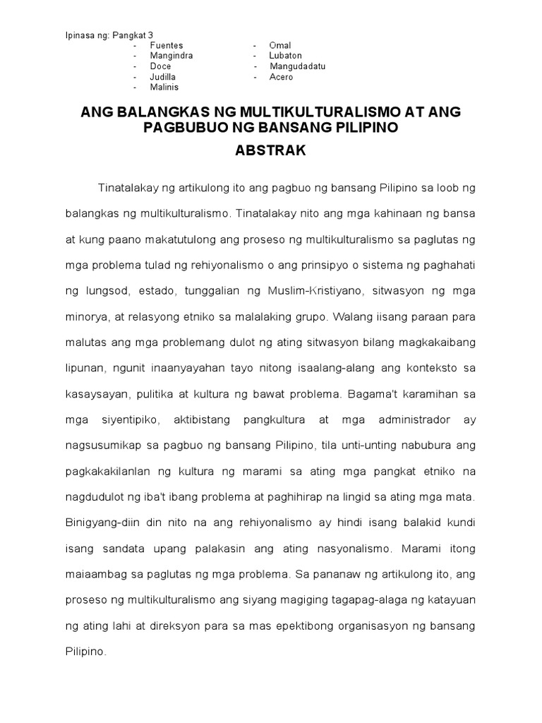 Abstrak FPL (Original Copy) | PDF