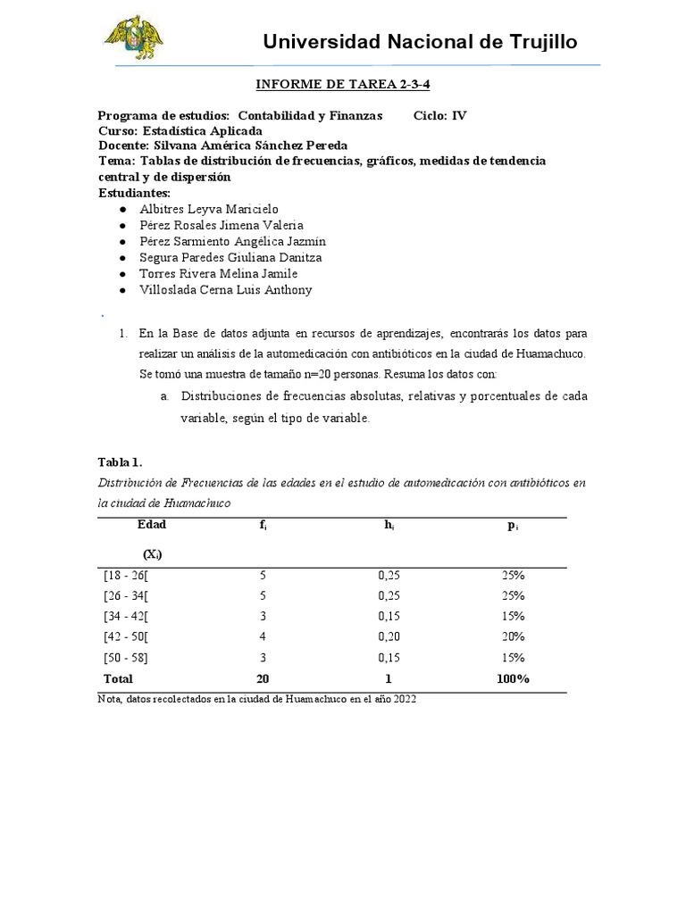 Informe de Tarea 2-3-4 Anthony | PDF