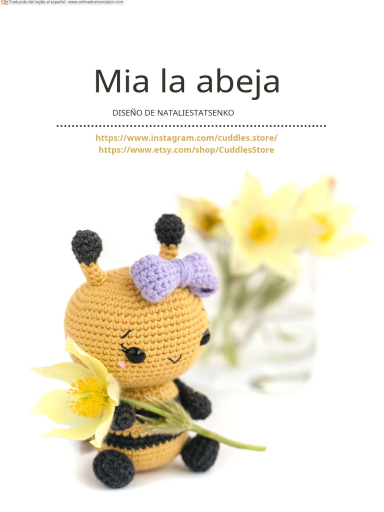 Mia The Bee by Natalie Statsenko Compressed - En.es | PDF | Textiles