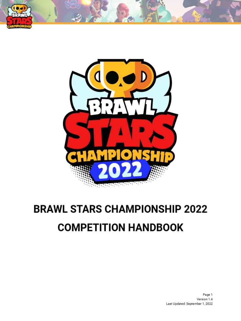 Brawl Stars Championship 2022 Competition Handbook | PDF | Sports | Gaming