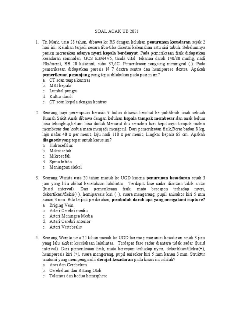 Soal Ujian Blok | PDF