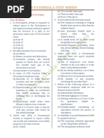 MCQs On FR & SR | PDF | Civil Service | Fee