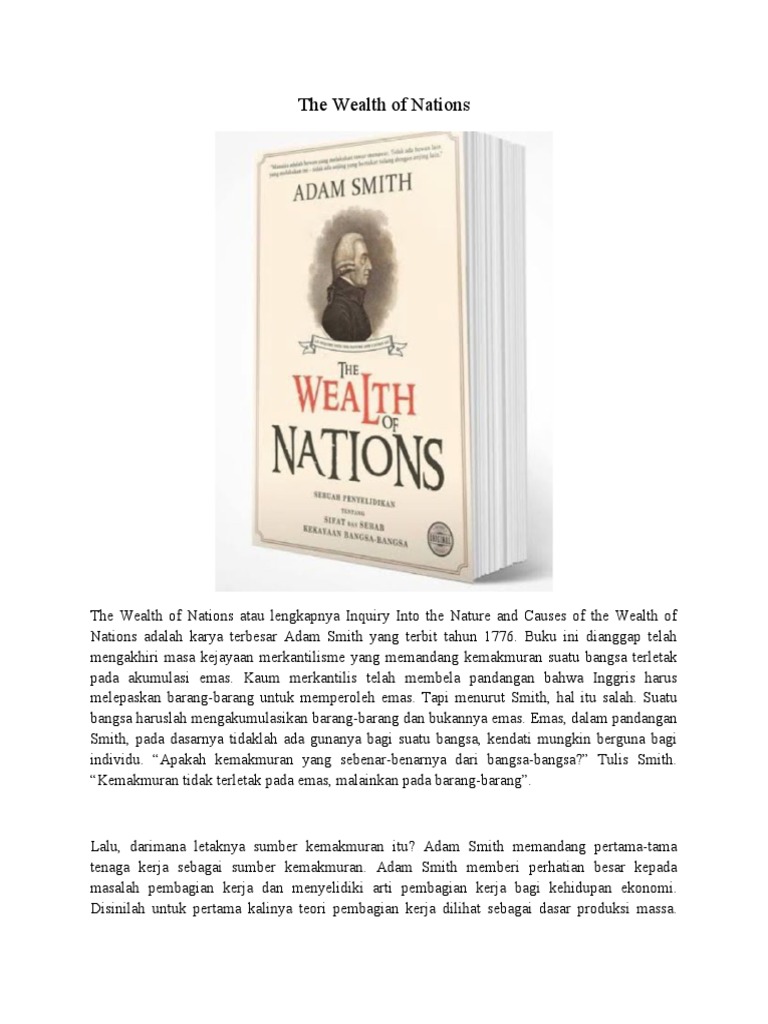 The Wealth of Nations | PDF | Politik