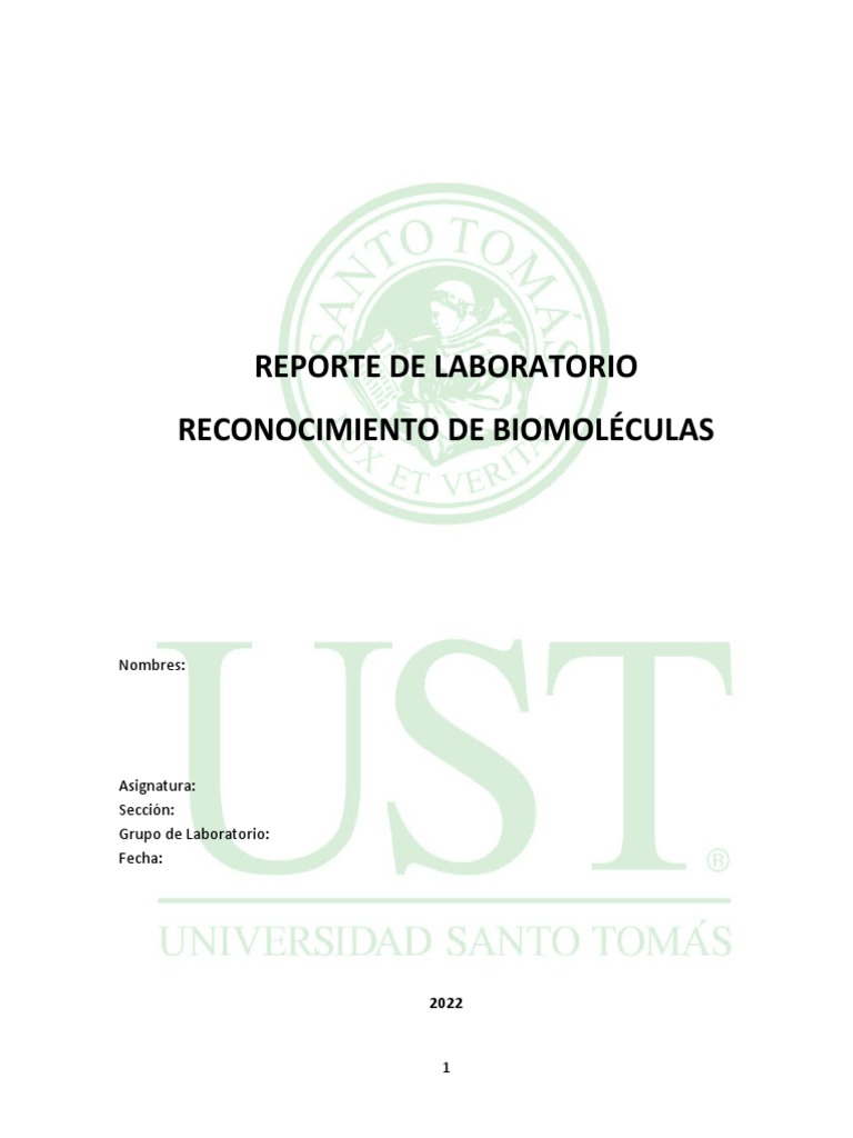 Informe de Laboratorio 2 Biomoleculas | PDF | Solubilidad | Experimentar